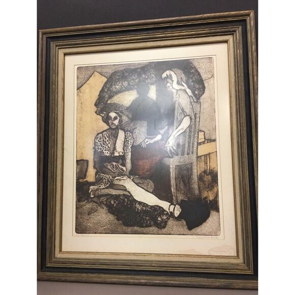 Unbranded | Art | Signed Print The Observer By Mary Helen Bondy Matted ...